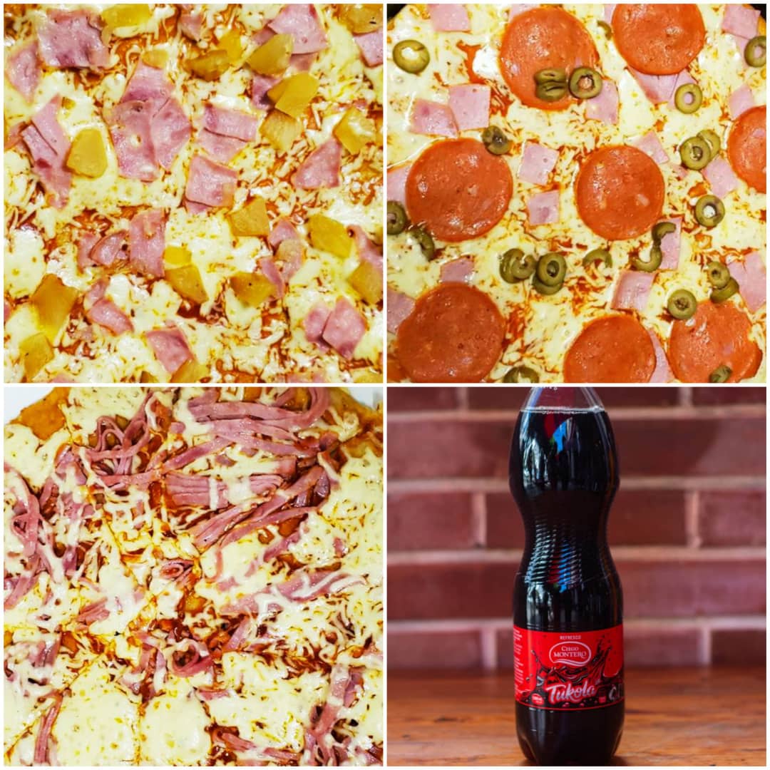 Santa Bárbara - Combo: 3 Pizzas + Pomo de refresco (1500 ml) - Envío a ...