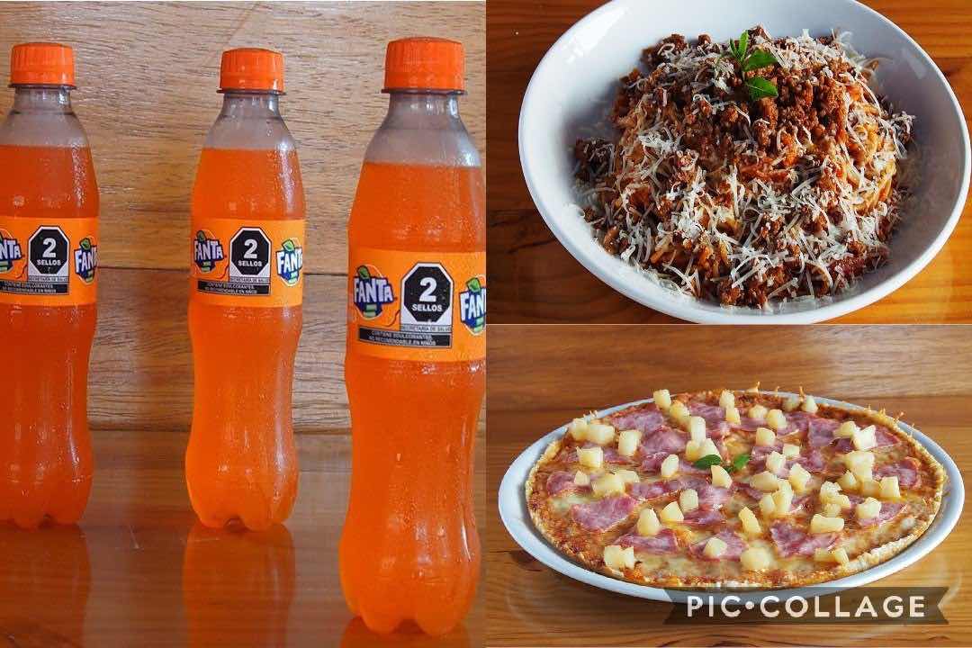 Yo Invito - Combo 7 (para 4 pers): Dos pizzas, 2 Espaguetis y 4 ...