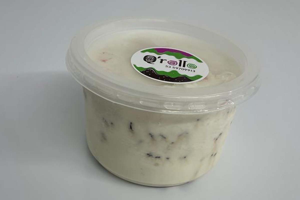 Q' Rollo - Creamy coco chip ice cream (500 ml) - Delivery Service