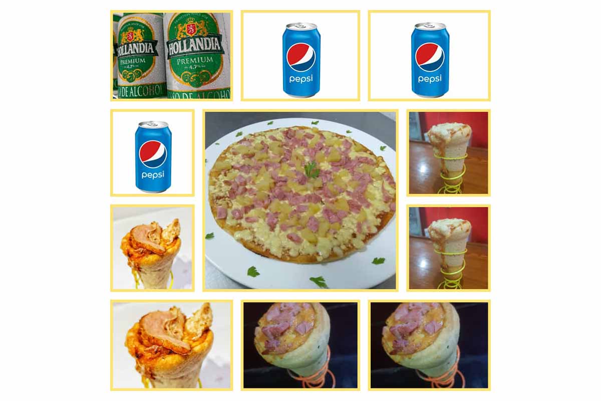 Pizzacono - Combo 3: 3 Pizzas + 3 Refrescos - Envío a domicilio
