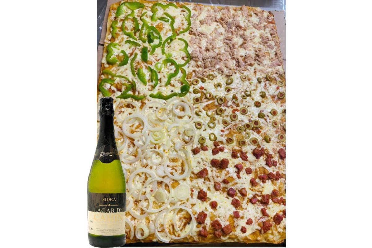 Jorgito's Pizzas - Pizza familiar de atún, chorizo, jamón, salchichas y ...