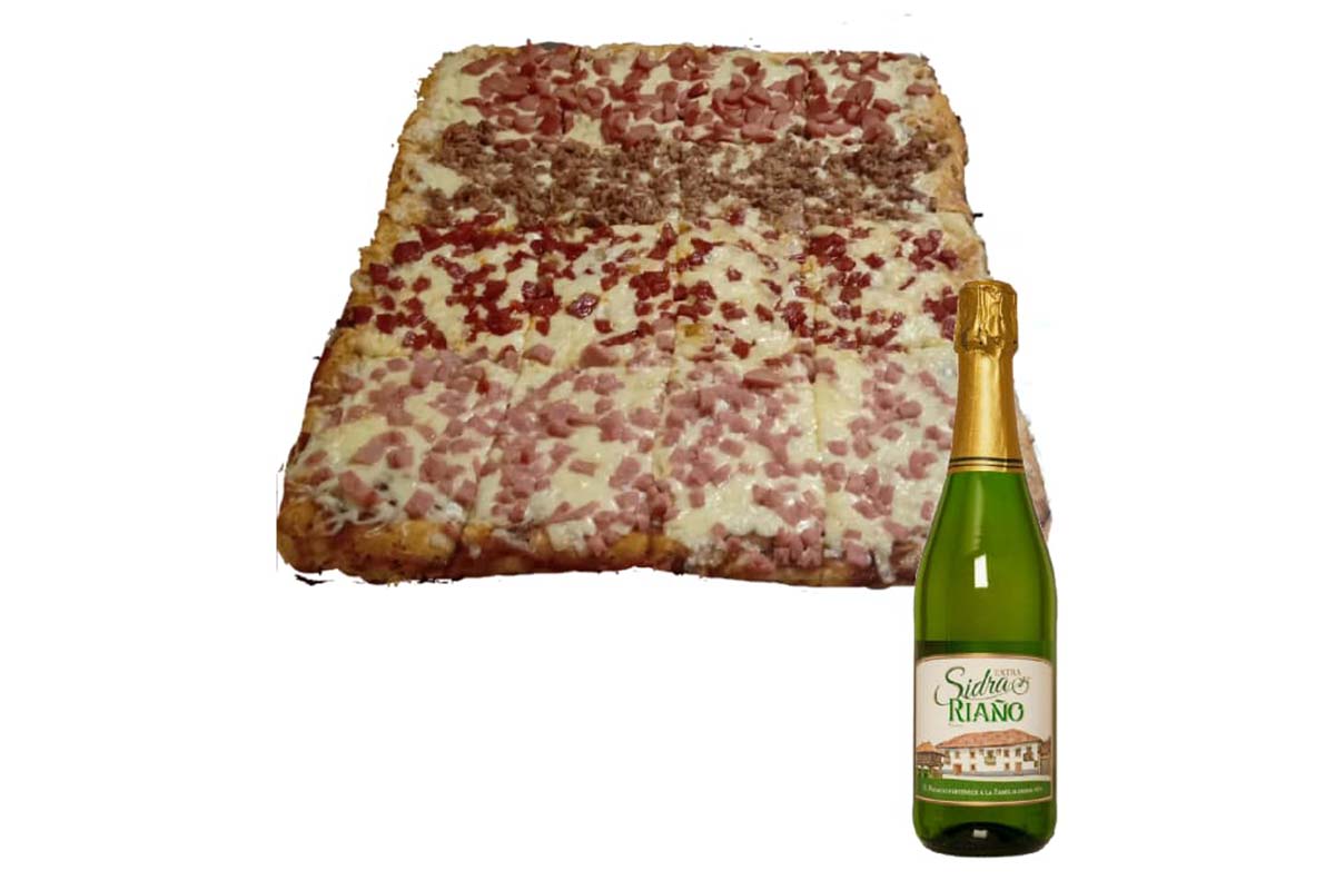 Jorgito's Pizzas - 1 Pizza familiar 5 estaciones + Botella de sidra ...