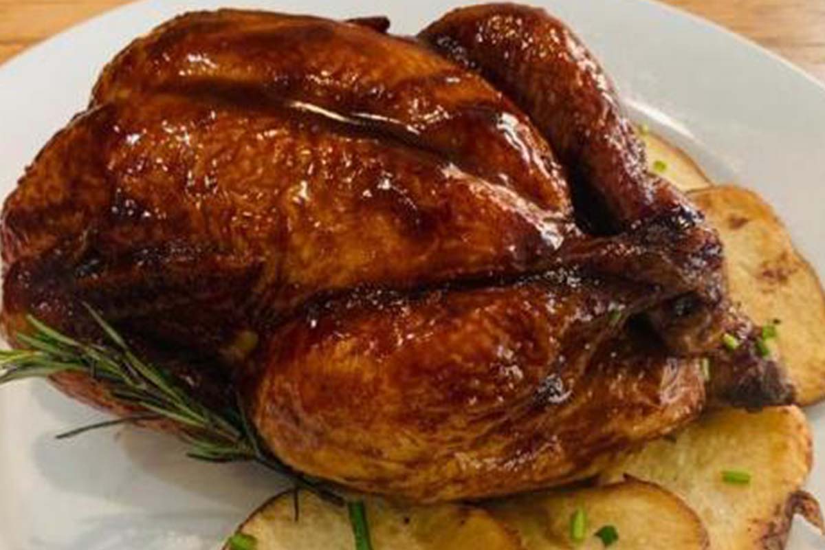 Lateral At - Offer for 2 people: Whole roasted chicken (1.2 kg) + Side ...